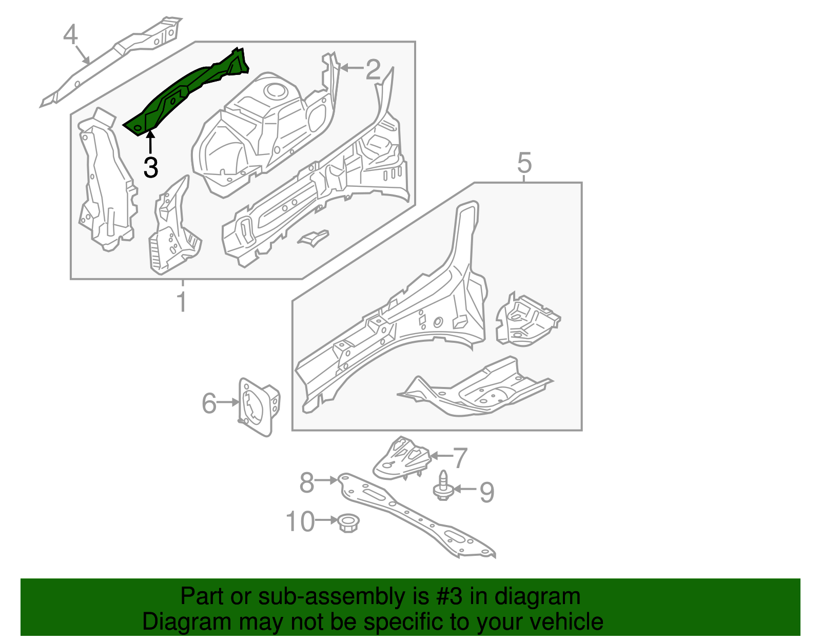 DG9Z-16185-A - Upper Reinforced - 2013-2020 Ford | Lasco Auto Parts