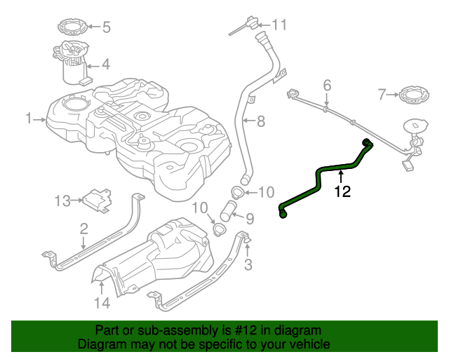 2007-2018 Volvo Vent Tube 30792935 | OEM Parts Online