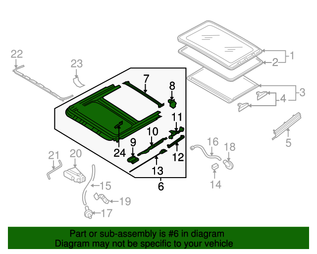 5M0-877-049-A - Frame Assembly 2008-2010 Volkswagen Passat | Volkswagen ...
