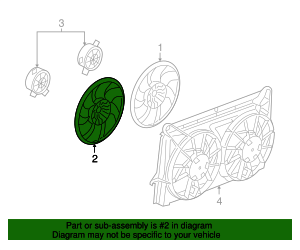 2005-2014 GM Fan Blade 89024933 | GMPartsDirect.com