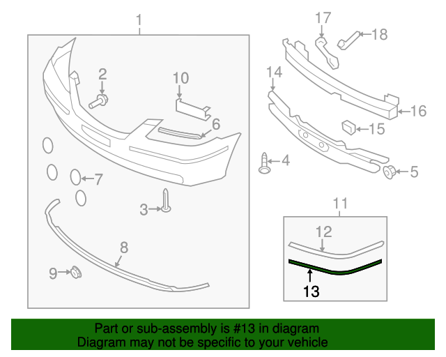 2006-2008 Hyundai Azera Chrome Strip 86583-3L200 | OEM Parts Online