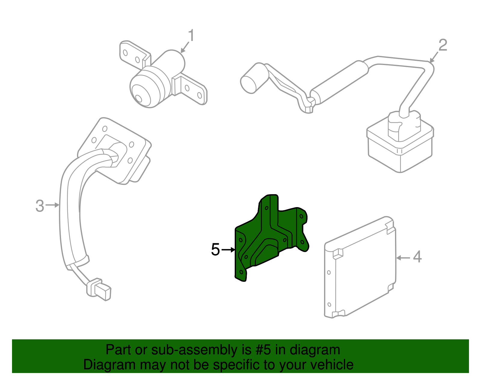 2019-2024 Nissan Murano Controller Mount Bracket 28452-5AA3A | Burien ...