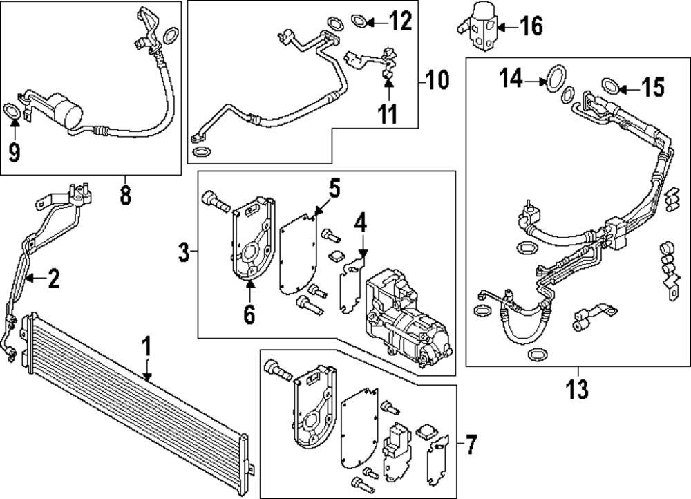 Hyundai - 97762-JI500 - Discharge Hose - 2023-2025 Genesis Electrified ...