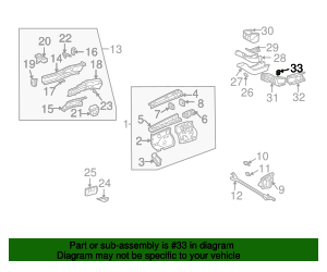 2001-2013 Toyota Highlander Hook 51961-0E080 | Toyota Parts Center