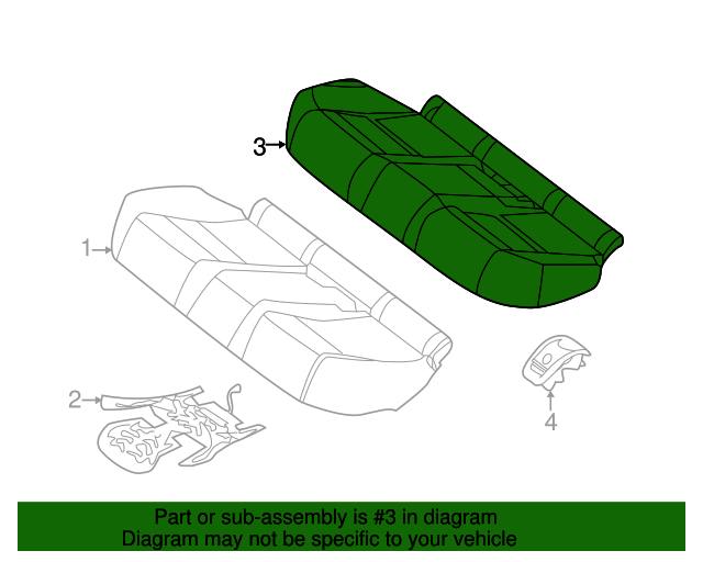 213-920-10-10-9D88 - Cushion Cover 2017-2020 Mercedes-Benz | Mercedes ...