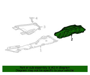 167-680-35-00 - Floor Pan Splash Shield 2021-2023 Mercedes-Benz ...