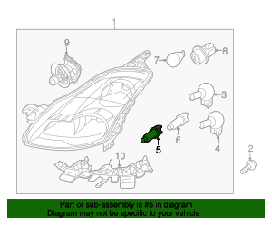 26261-9B90D - Bulb - 2010-2012 Nissan Altima | Nissan OEM Parts Direct