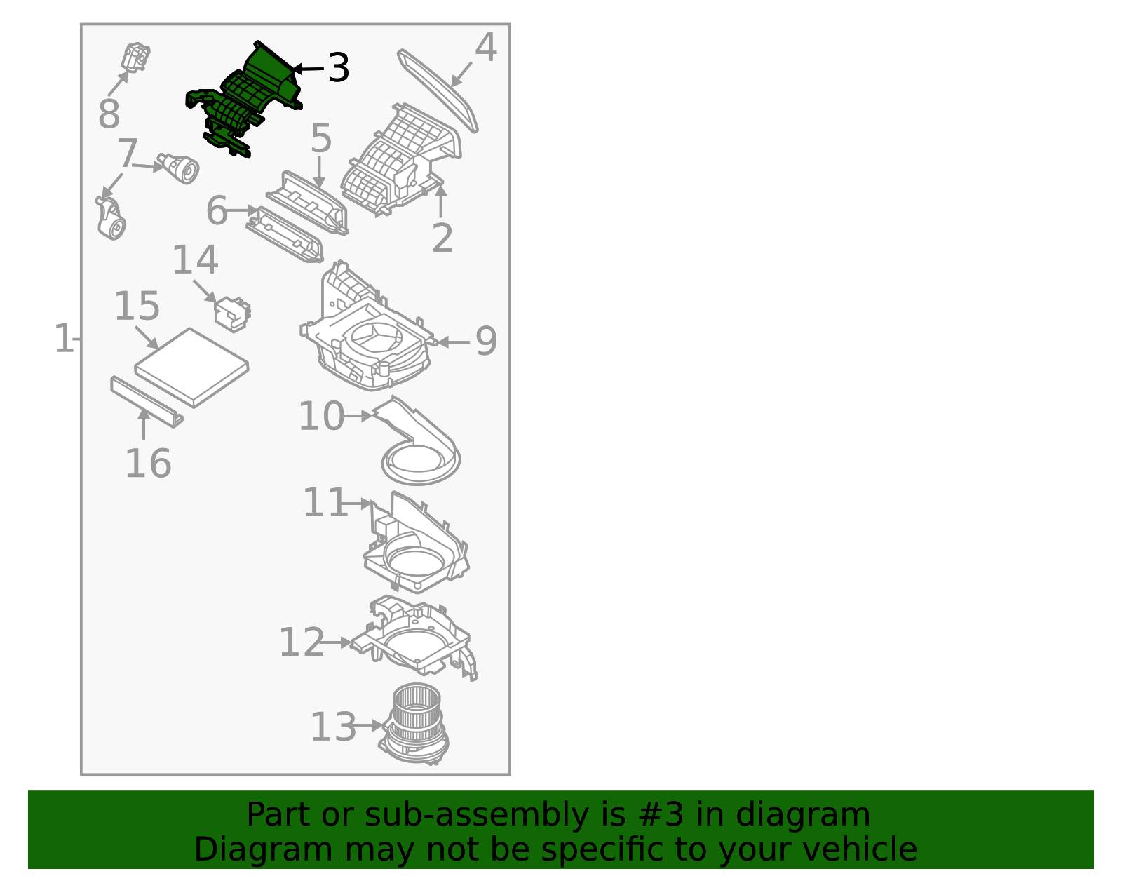 97111-R0000 - HVAC Air Inlet Housing 2022-2025 Kia Carnival | Kia.Parts ...
