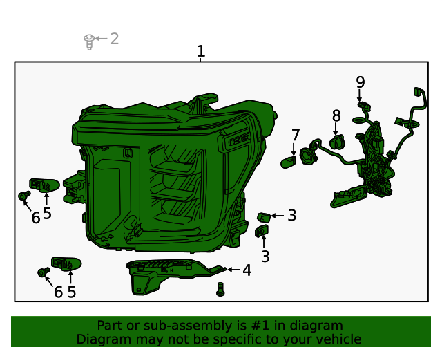 86788465 - Driver Side Headlamp AutoNationParts.com