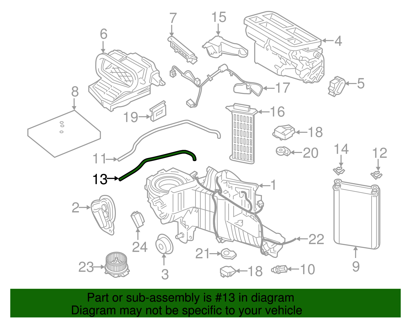 2017-2024 Ford Motorcraft™ HVAC Heater Hose KH-1221 | OEM Parts Online