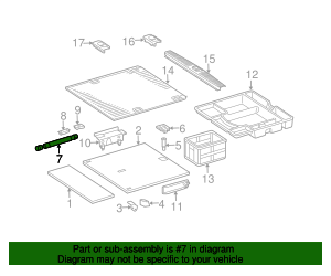 211-980-05-64 - Lift Cylinder 2004-2009 Mercedes-Benz | AutoNationParts.com