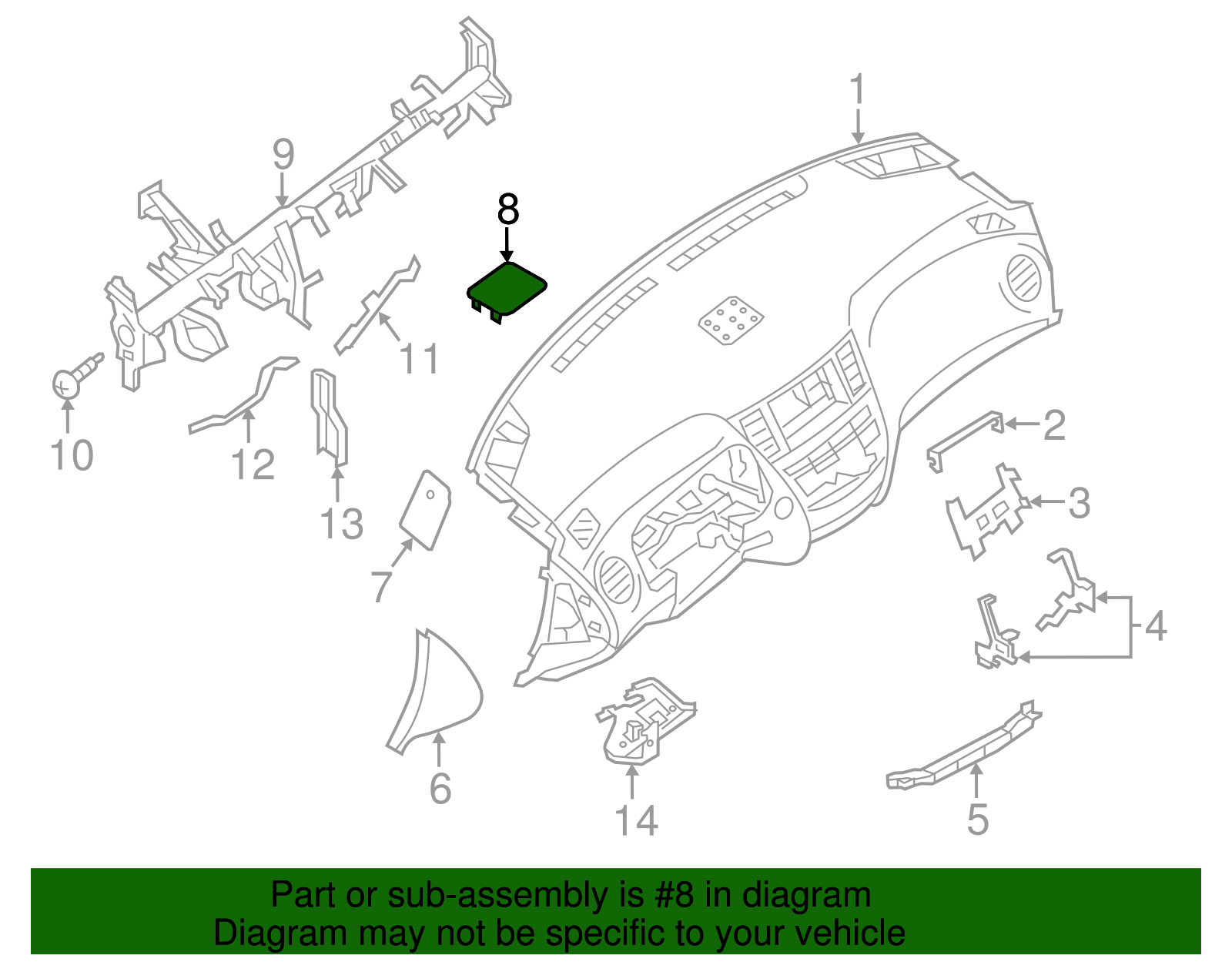 2016-2020 Infiniti QX60 Speaker Grille 28198-9NF0A | Faulkner Infiniti ...