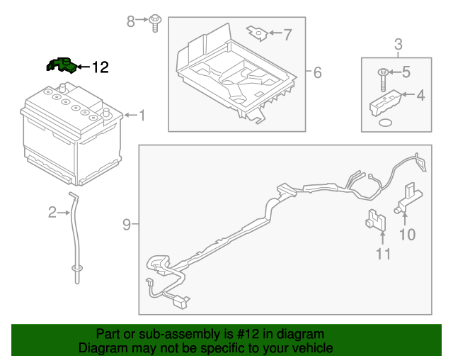 DS7Z-10C679-A - Battery Cable Terminal End 2013-2020 Ford | Ford Parts ...