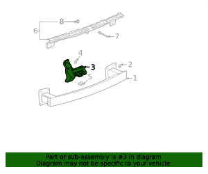 2021-2023 Buick Envision Rear Bumper Lower Fascia Bracket 84909120 GM ...