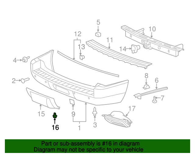 2007-2021 GM Multi-Purpose Retainer 11610049 | GM Parts Center