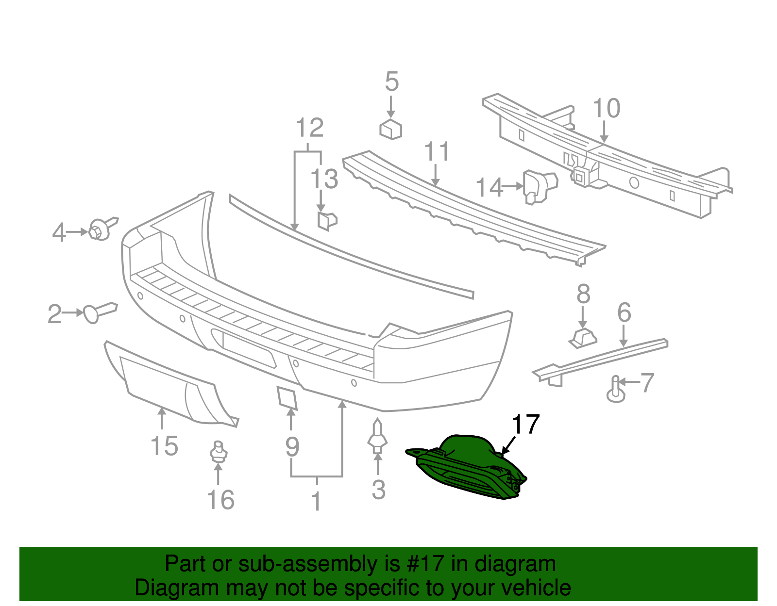 2012-2014 GM Driver Side Exhaust Tail Pipe Heat Sleeve 22756941 GM ...