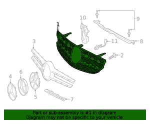 253-885-01-22 - Grille 2016-2019 Mercedes-Benz | AutoNationParts.com