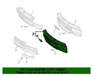 1995-2005 Chevrolet Astro Front Grille 88968936 | QuirkParts