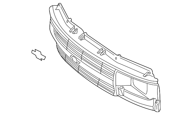 1995-2005 Chevrolet Astro Front Grille 88968936 | QuirkParts