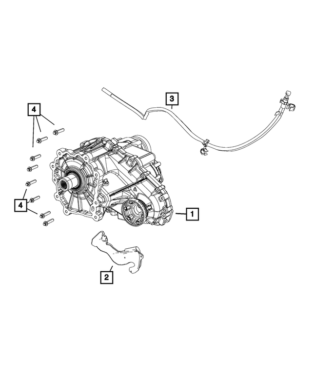 2013-2017 Jeep Grand Cherokee Transfer Case Vent Hose 5038674AA ...