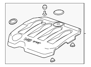 12654141 - Engine Cover - 2013-2015 Cadillac XTS | Findlay Auto Parts