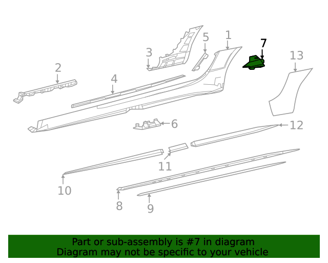 190-830-78-00 - Stone Deflector 2018-2021 Mercedes-Benz ...