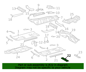 2019-2021 Lexus Center Brace 57523-06010 | OEM Parts Online