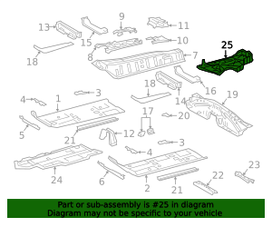 2019-2024 Lexus ES350 Floor Pan Splash Shield 58399-06150 ...