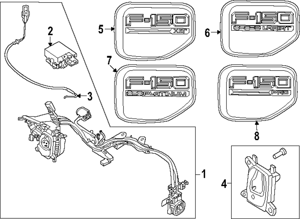 2024 Ford F-150 Lightning Charging Port RL3Z-14A303-A | OEM Parts Online