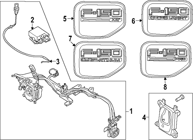 RL3Z-10D723-A - Release Cable - 2024 Ford F-150 Lightning | Ford OEM ...
