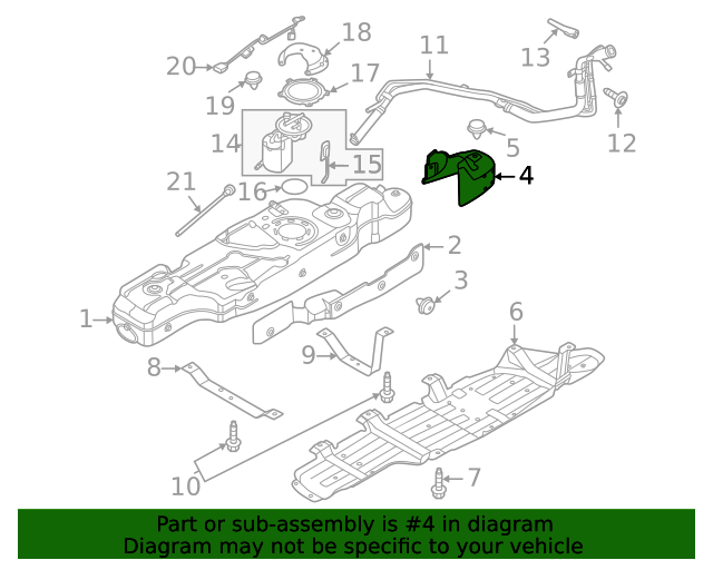 MB3Z-9A032-A - Heat Shield 2021-2023 Ford Bronco | Ford Parts Direct