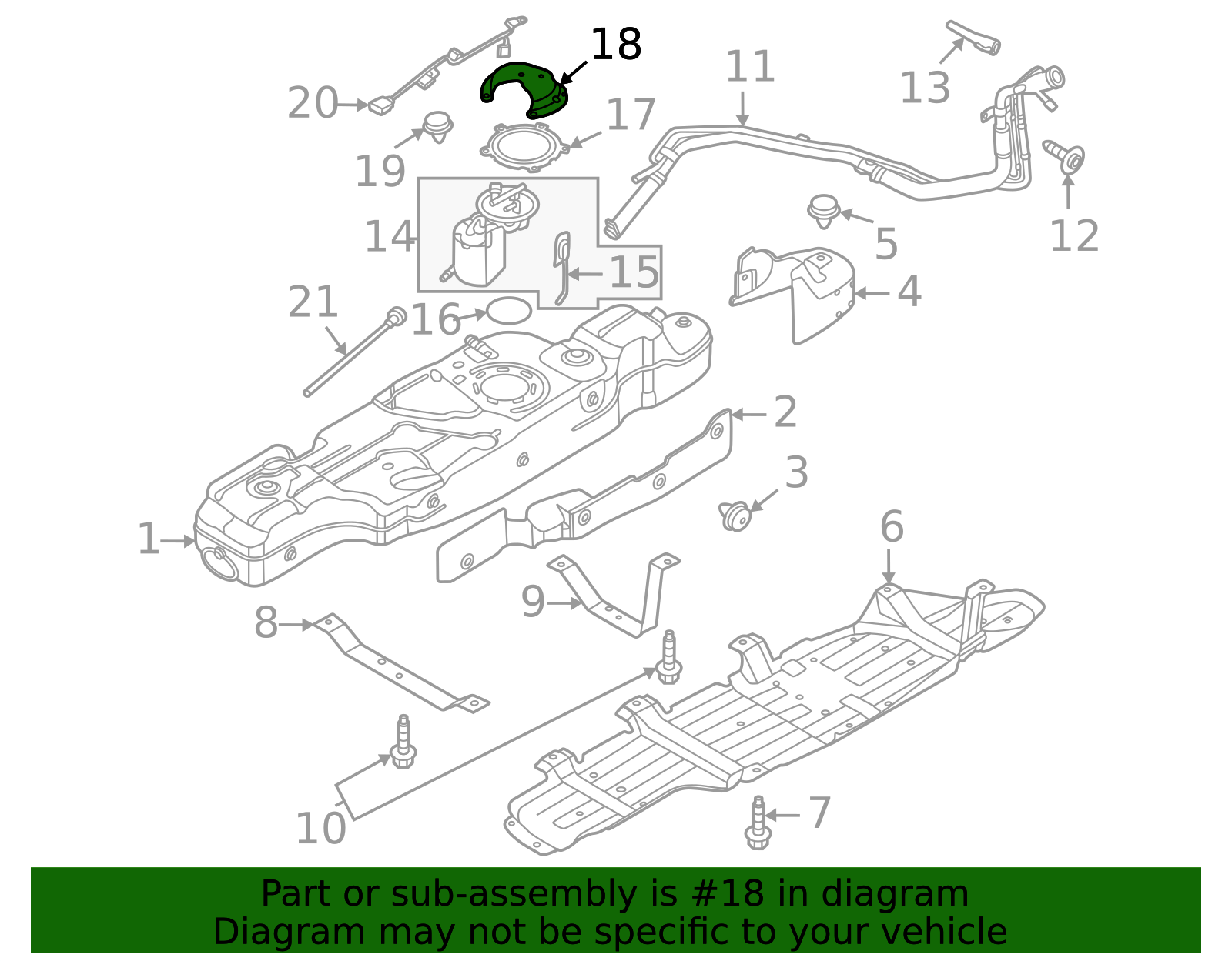 2021-2024 Ford Bronco Fuel Pump Shield MB3Z-9B007-A | OEM Parts Online