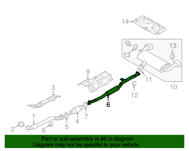 28610-2M550 - Front Pipe - 2013 2014 Hyundai Genesis Coupe | World OEM ...