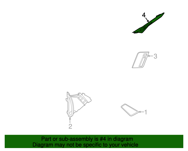 51138076048 - 2018-2022 BMW M5 Molding (51-13-8-076-048) | BMW of South ...