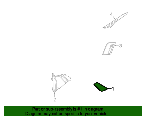 51137349593 - 2017-2023 BMW Vent Louver (51-13-7-349-593) | BMW of ...