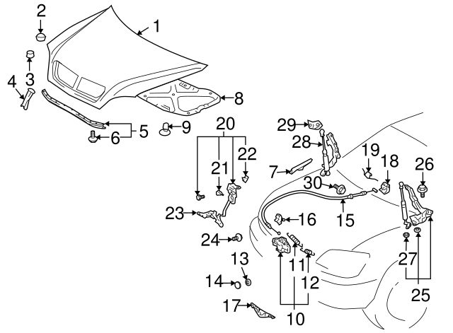 53388-0E010 - Side Seal 2004-2009 Lexus | Longo Lexus Parts