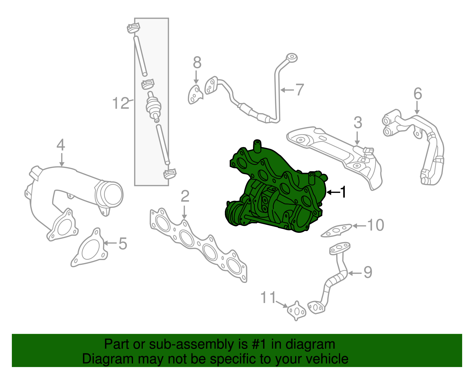 2014-2016 Kia Turbocharger 28231-2B720 | Retail Performance Auto Parts