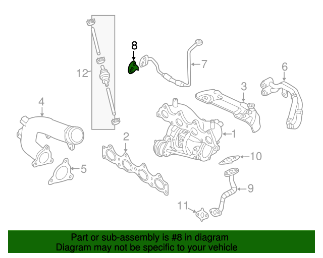 2021 Kia K5 Oil Feed Tube Gasket 28241-2B710 | TascaParts.com