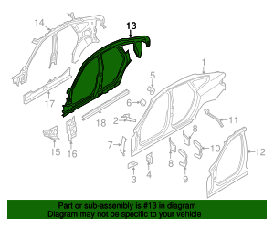 Genuine BMW 41-00-7-427-487 | Reinforced Panel | FREE Shipping on Most ...