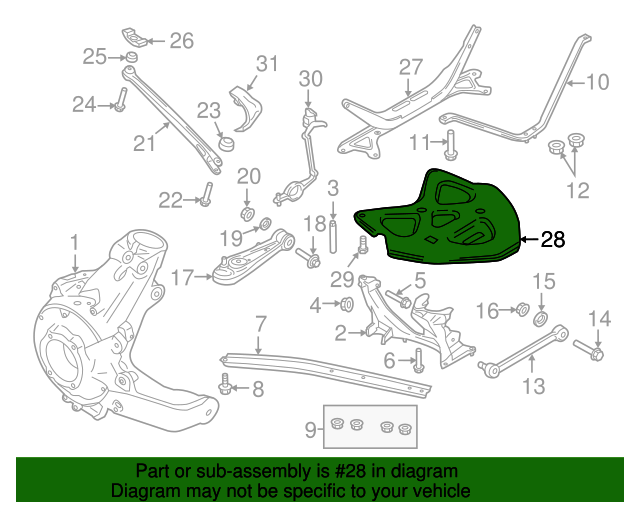 2013-2020 Porsche Reinforced Plate 981-331-261-11 | OEM Parts Online