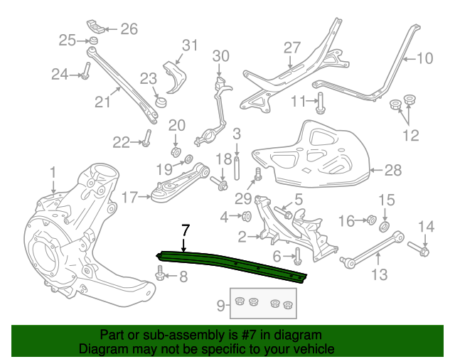 2013-2023 Porsche Rear Brace 982-505-477-A | Porsche Marin
