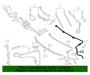 2020-2023 Mercedes-Benz Hose Assembly 167-860-63-00-64 | MB OEM Parts