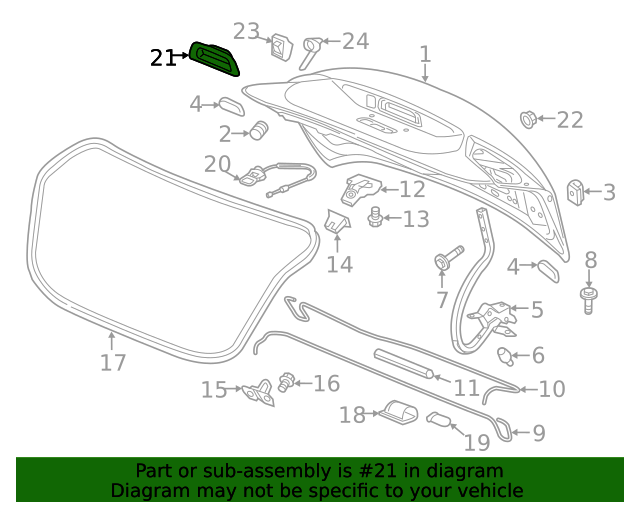 2016-2020 GM F Applique 23477578 | GMPartsDirect.com
