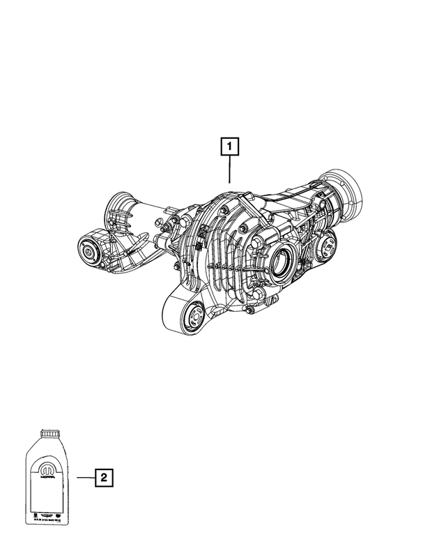 MOPAR FRONT AXLE DIFFERENT - 53011152AA - 53011152AA | Mopar Online Parts