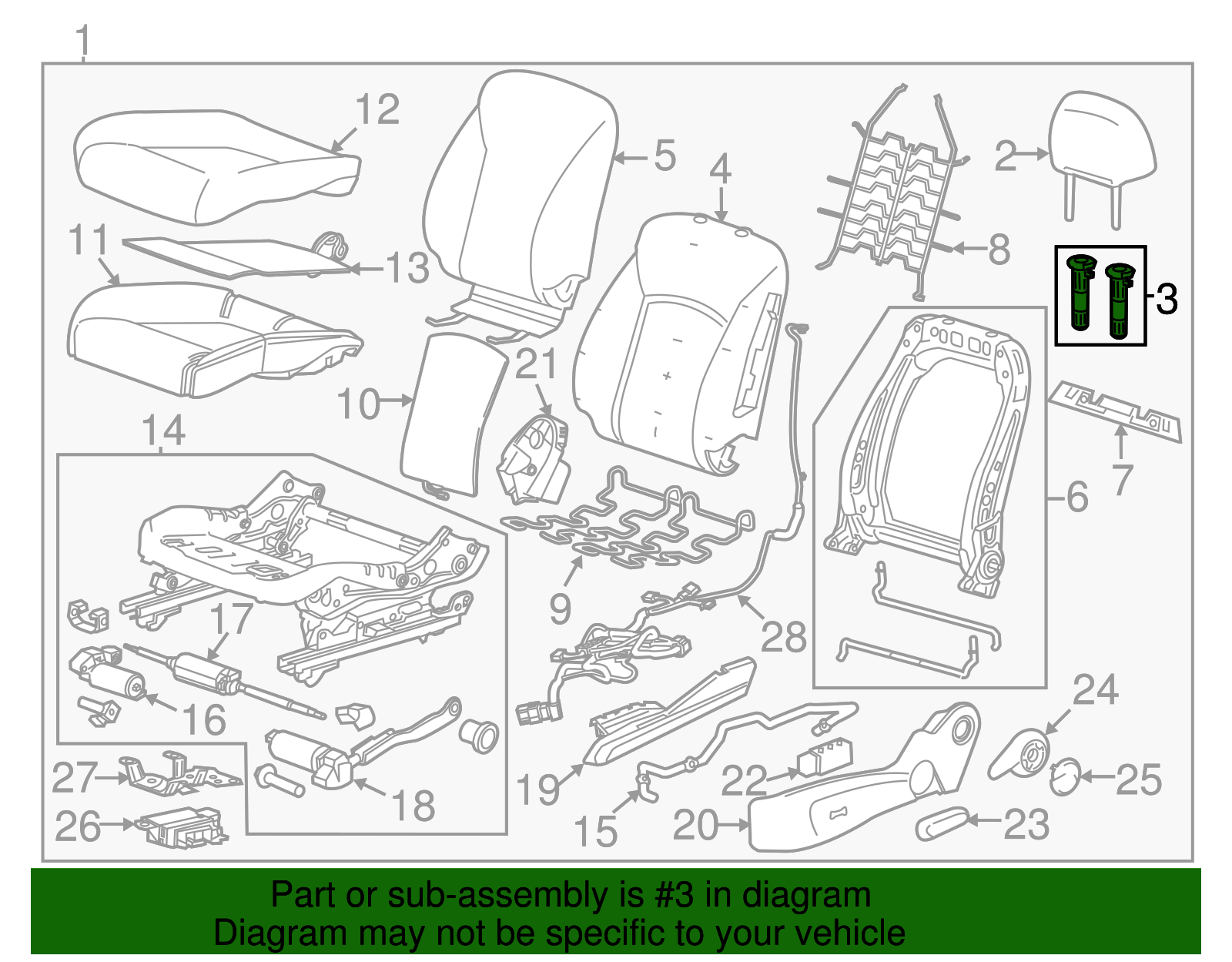 95015336 - Light Neutral Head Restraint Guide 2010-2018 GM | Gateway ...