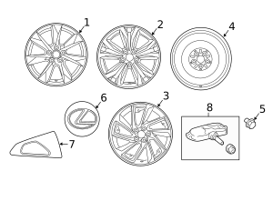 42611-48752 - Spare Wheel 2018-2022 Lexus | Longo Lexus Parts