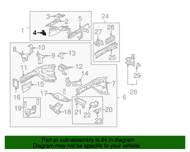 2006-2015 Mazda Mount Bracket - Passenger Side (RH) BP4K-53-243A ...