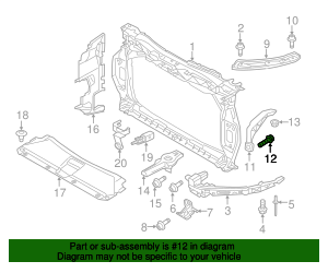 N-107-188-01 - Engine Coolant Reservoir Bolt 2015-2024 Audi | Audi OEM ...