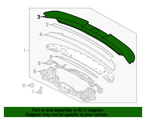 2014-2016 Porsche Panamera Top Cover 970-512-209-03-041 | OEM Parts Online