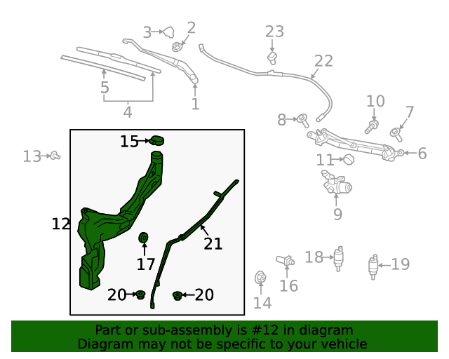 85530679 GM Washer Fluid Reservoir | GM Parts Store